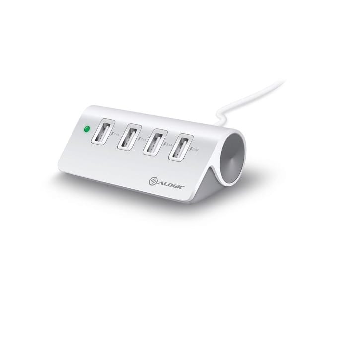 Elite 4-Port USB-Charger with Smart Charge - 4 x 2.4A Output