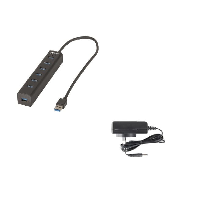 HP Digitech Slimline 7-Port USB 3.0 Charger And Hub