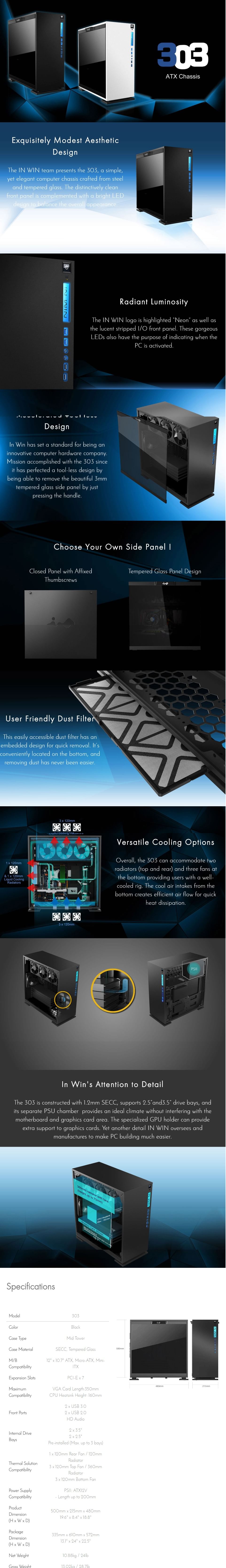 InWin 303 Asus ROG Limited Edition Mid Tower Case