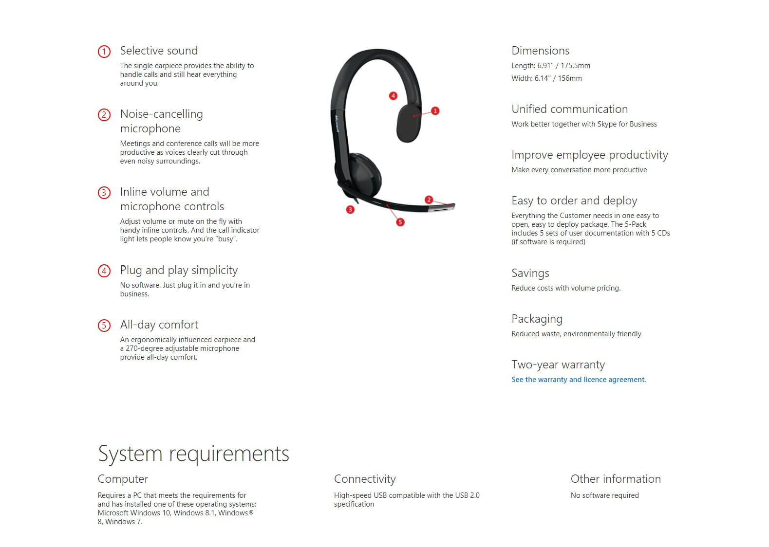 Microsoft LifeChat LX-4000 Headset