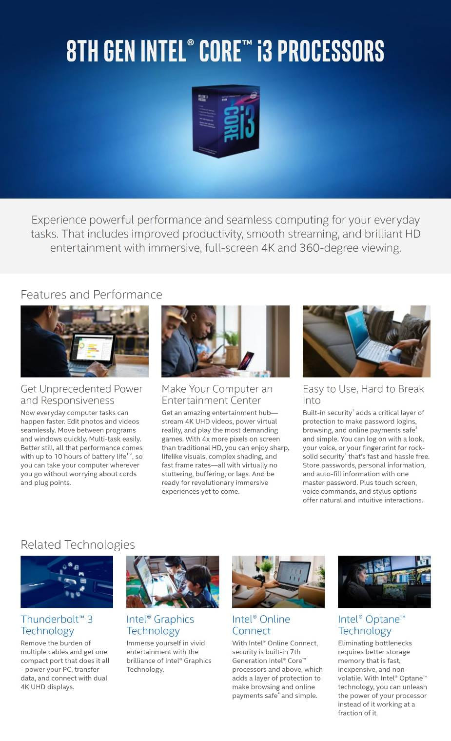 Intel Core i3 8100 Processor