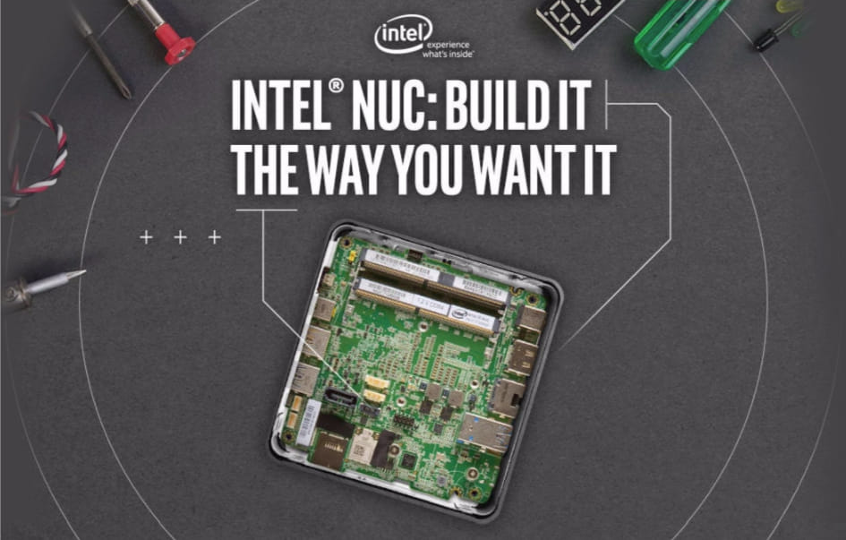 Intel Ultra Mini PC BOXNUC7I3BNK Barebon, i3-7100U, 2xDDR4 SODIMM, 1xM ...