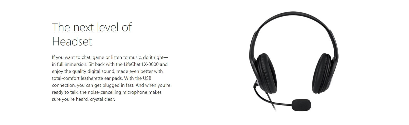 Microsoft Lifechat LX-3000 Headset With Noise Cancelling Mic