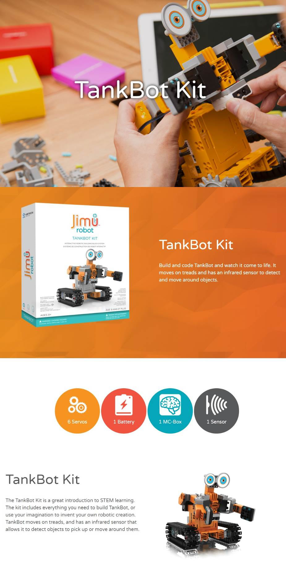UBTECH Jimu TankBot Kit