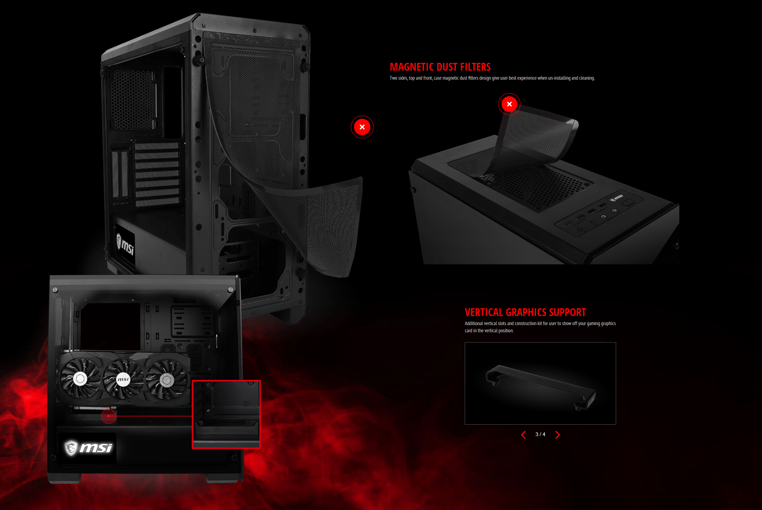 MSI MAG BUNKER CASE With 2xTemplered Glass
