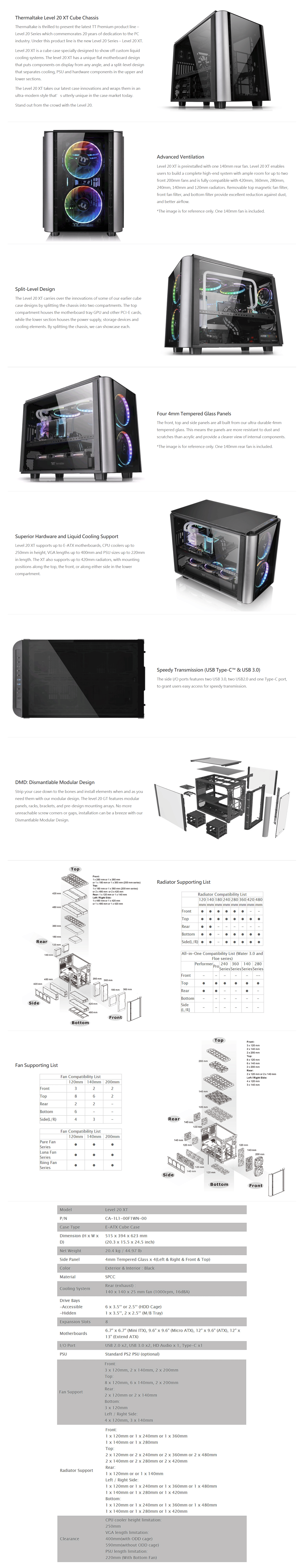 Thermaltake Level 20 XT Cube Chassis