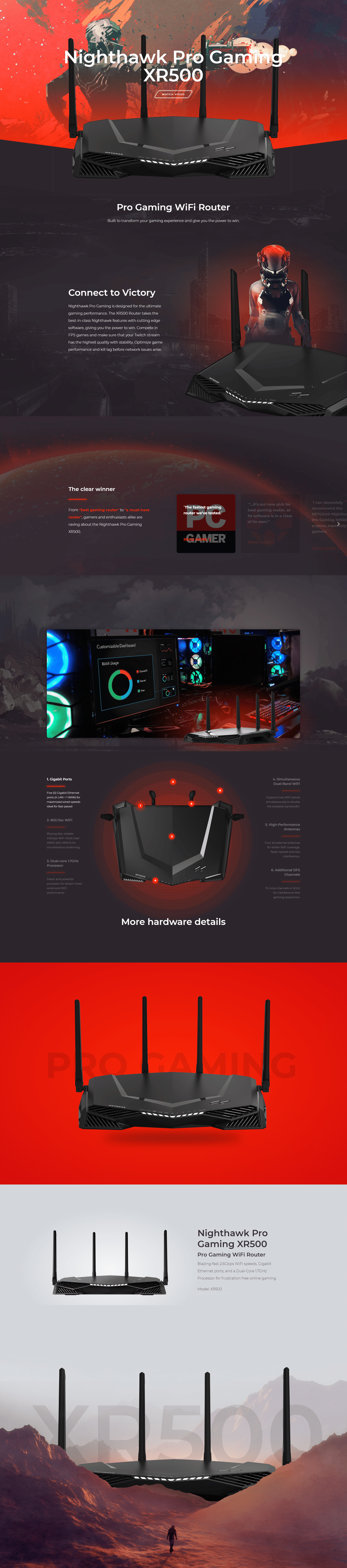 Netgear XR500 Nighthawk Pro Gaming WiFi Router