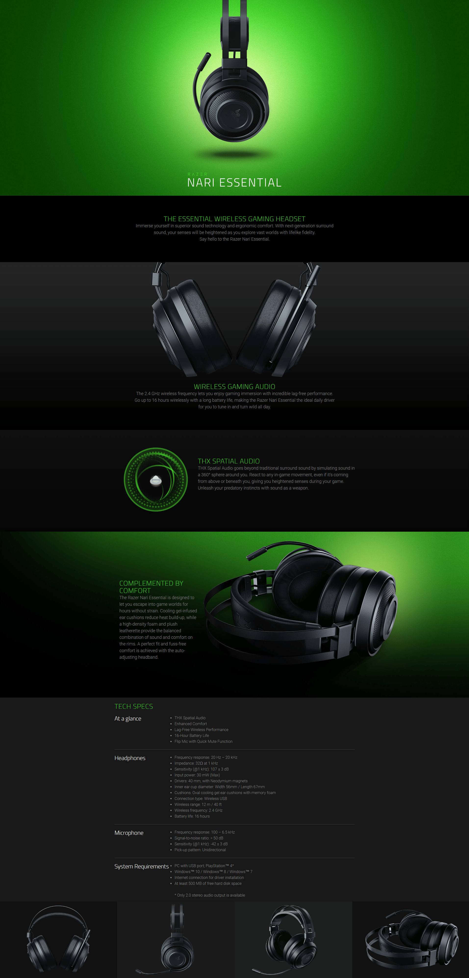 Razer Nari Essential Wireless Gaming Headset