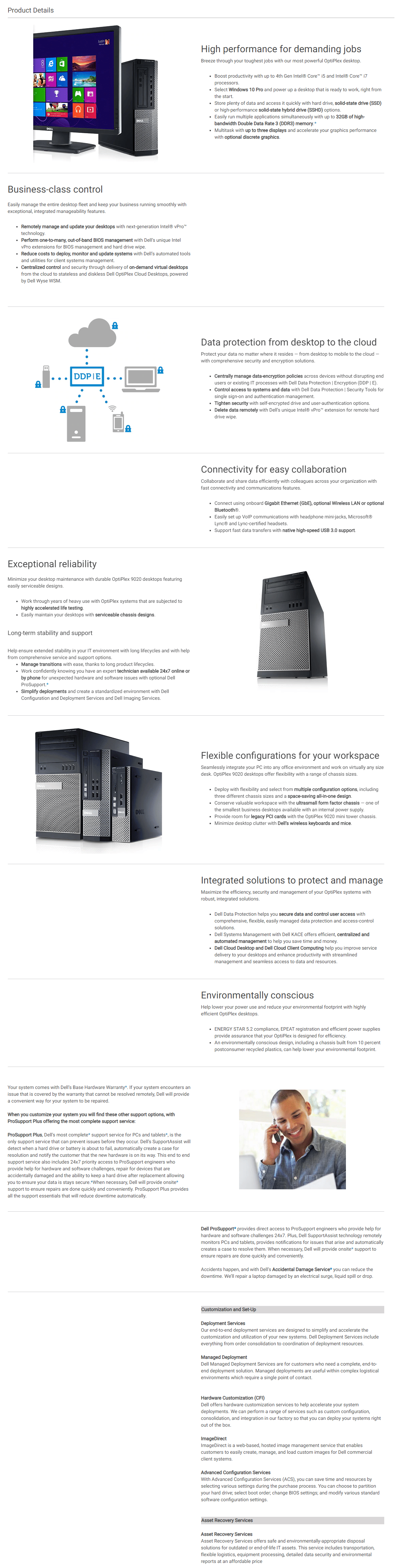 Ex-Leased Dell OptiPlex 9020 Desktop PC, i7-4790S, 8GB, 256GB, Windows ...