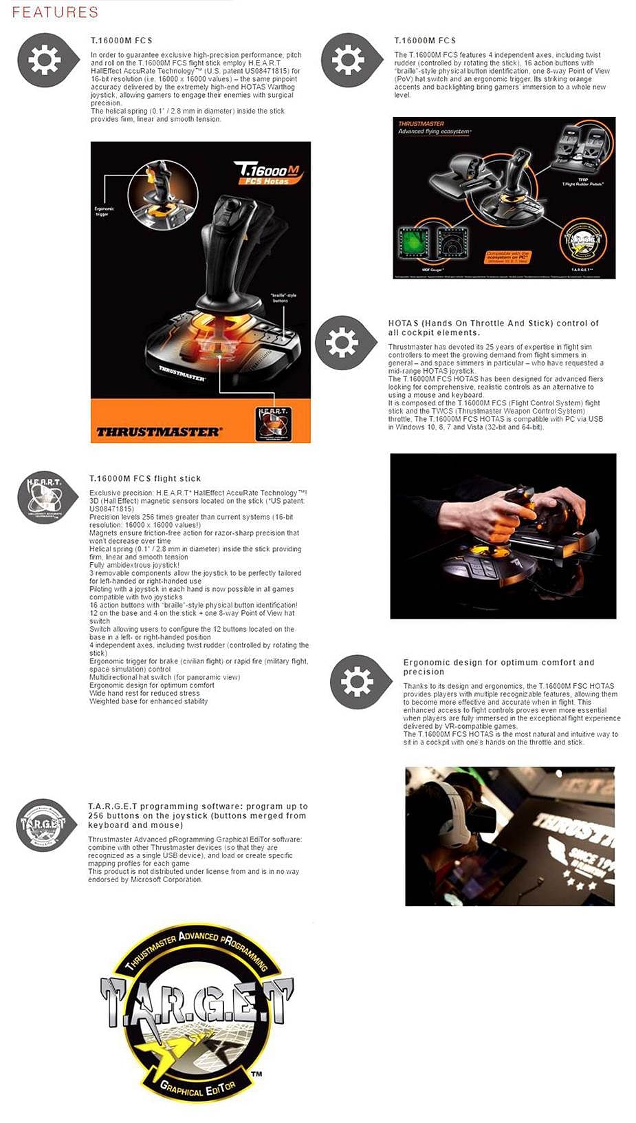 Thrustmaster T16000m Fcs Joystick For Pc