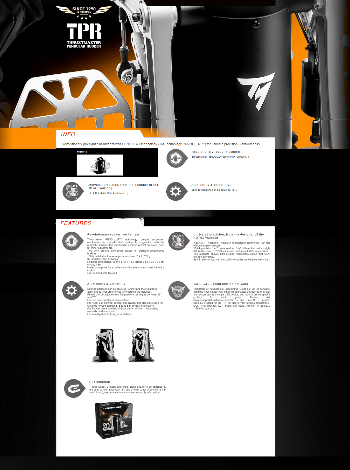Thrustmaster Pendular Rudder Pedals