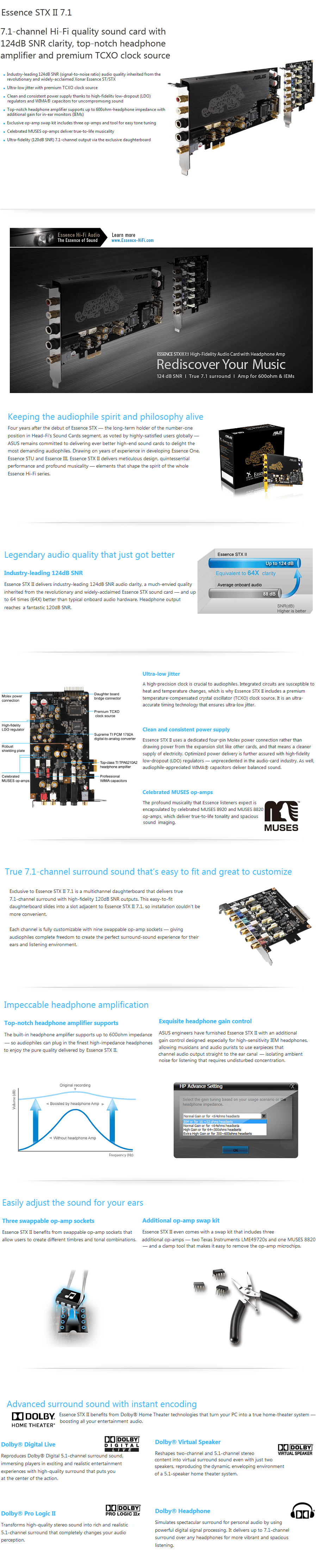 Asus Essence STX II 7.1 Hi-Fi Sound Card