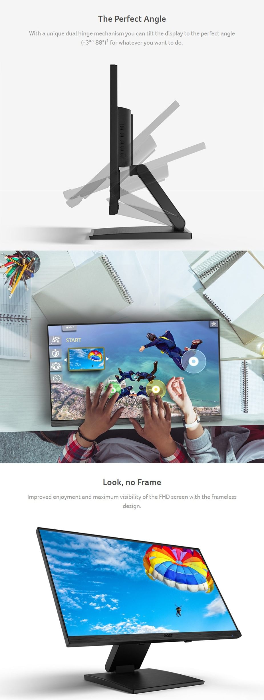 Acer UT241Y 23.8" Full HD IPS Touchscreen Monitor