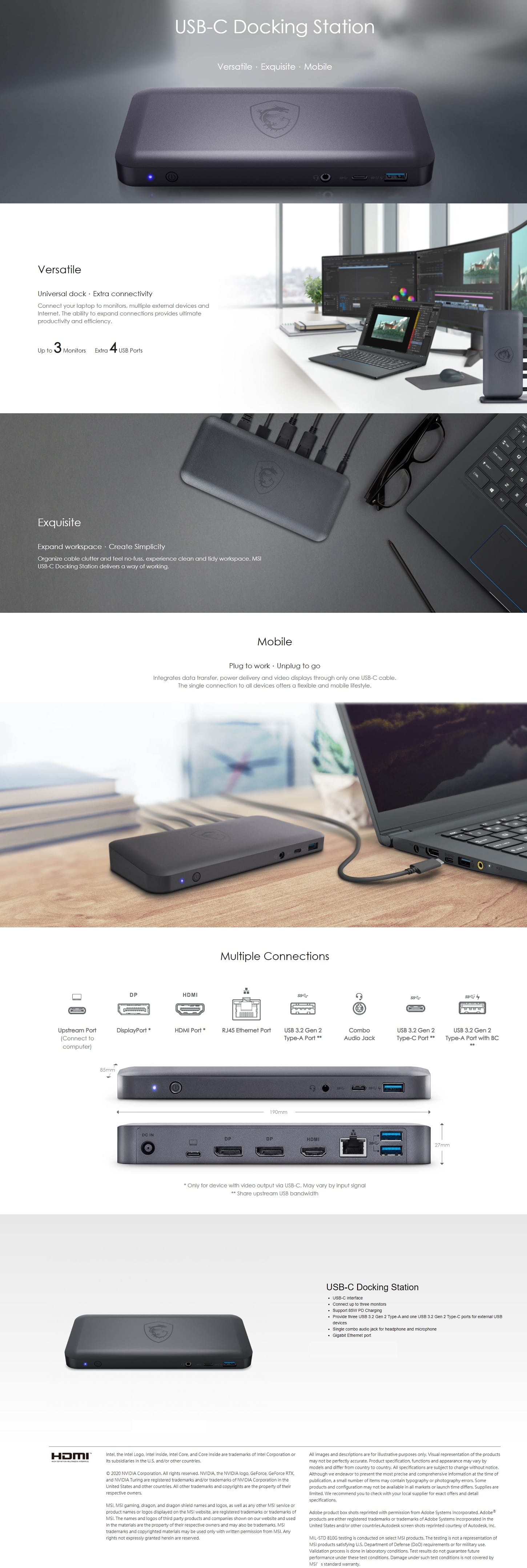 MSI USB-C Docking Station