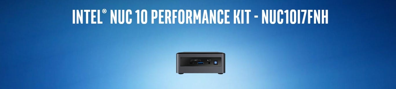 Intel NUC10i7FNH4 i7-10710U Performance Barebone Mini PC Desktop (Frost ...