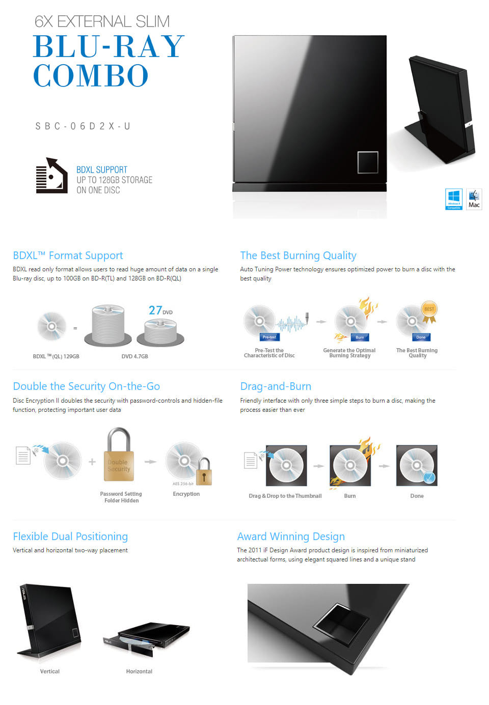 ASUS External Slim Blu-ray Combo