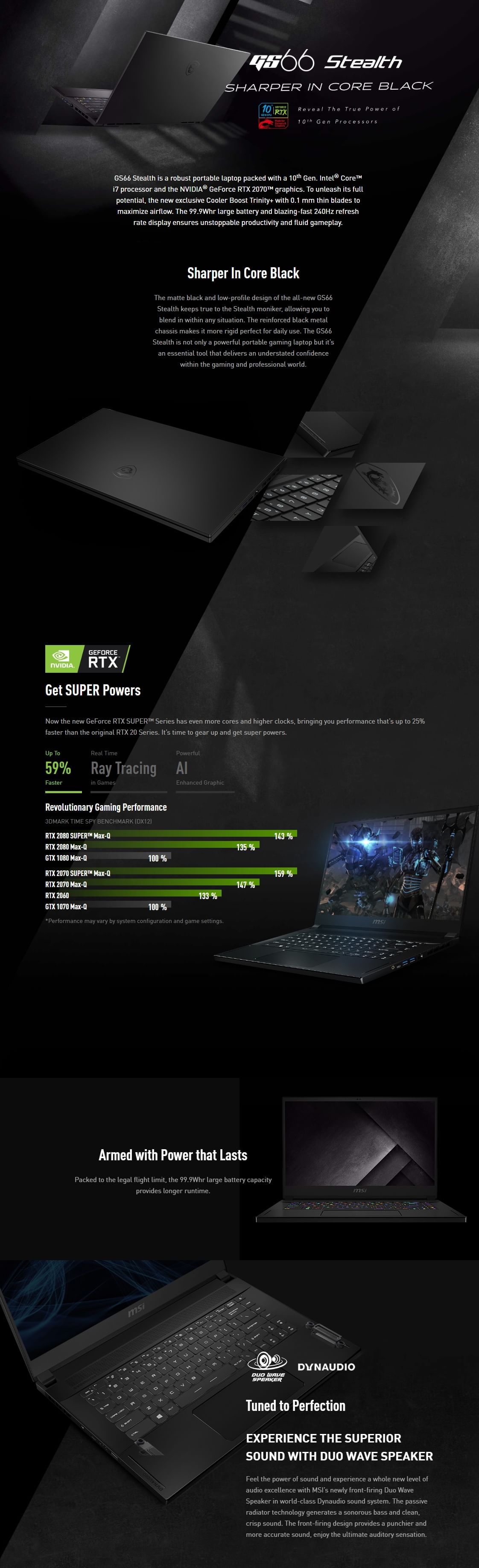 MSI 15.6" Full HD Laptop, i7-10750H, RTX2070, 16GB, 1TB, Windows 10 Pro