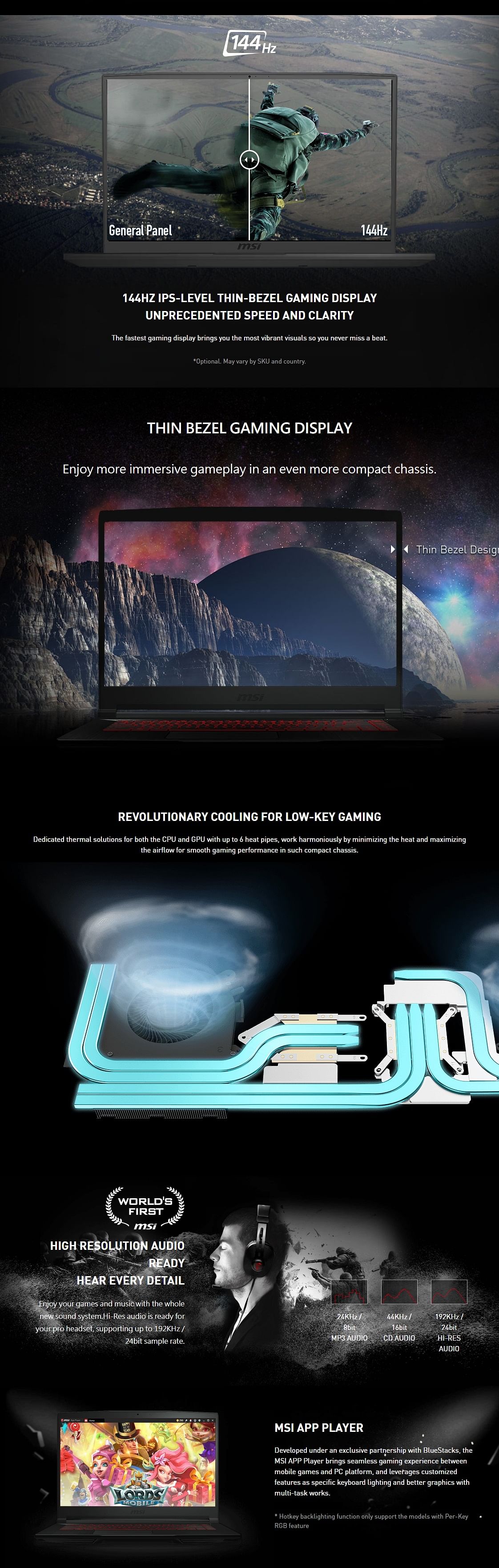(Ex-Demo) MSI GF65 Thin 15.6" 144Hz FHD, i7-9750H, GeForce RTX 2060 ...