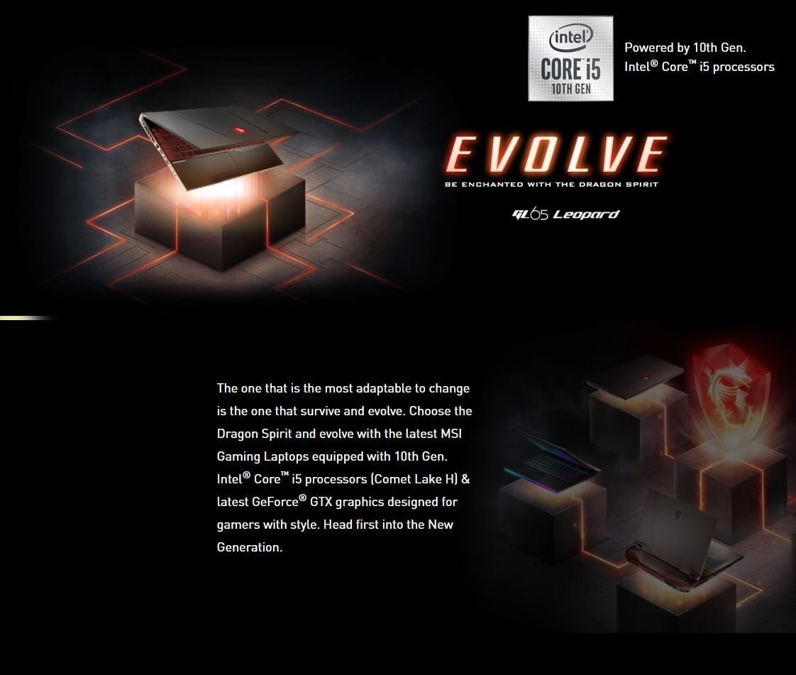 MSI GL65 Leopard 15.6" Full HD Laptop, i5-10300H, GTX 1650, 8GB RAM ...