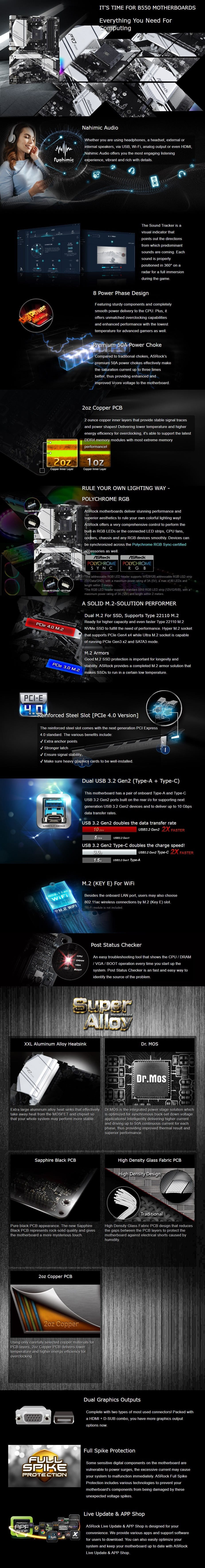 AsRock B550 Pro4 AM4 ATX Motherboard