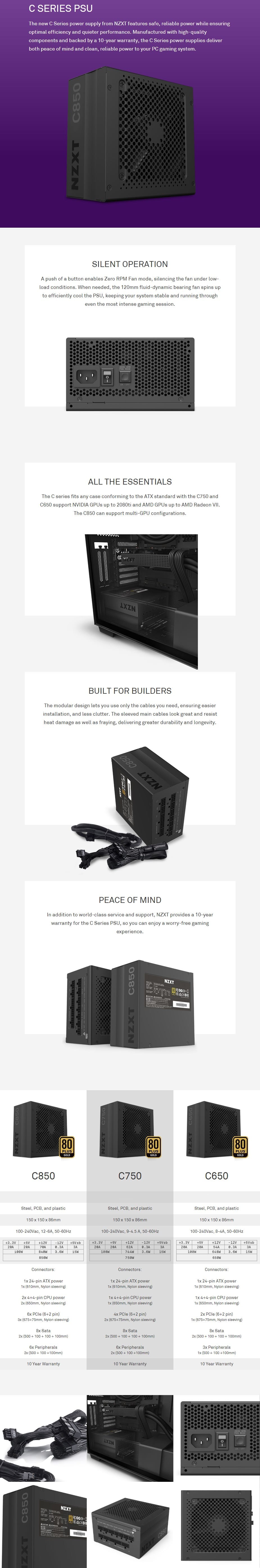 NZXT C850 ATX 850W Power Supply