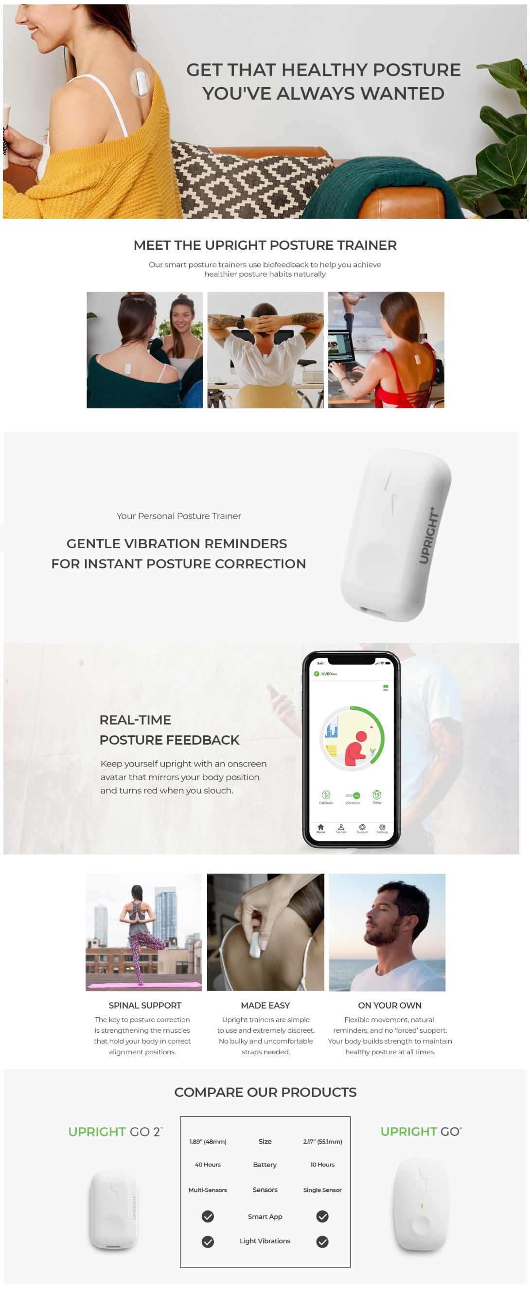 UPRIGHT Go 2 Posture Trainer/Corrector For Back