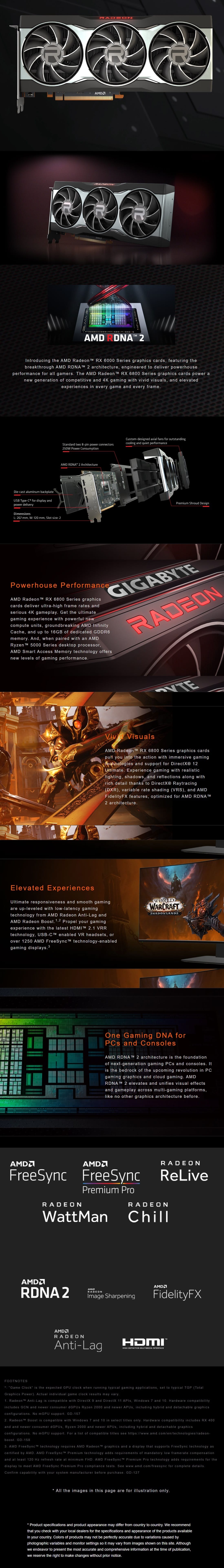 Gigabyte Radeon RX 6800 16GC Graphics Card