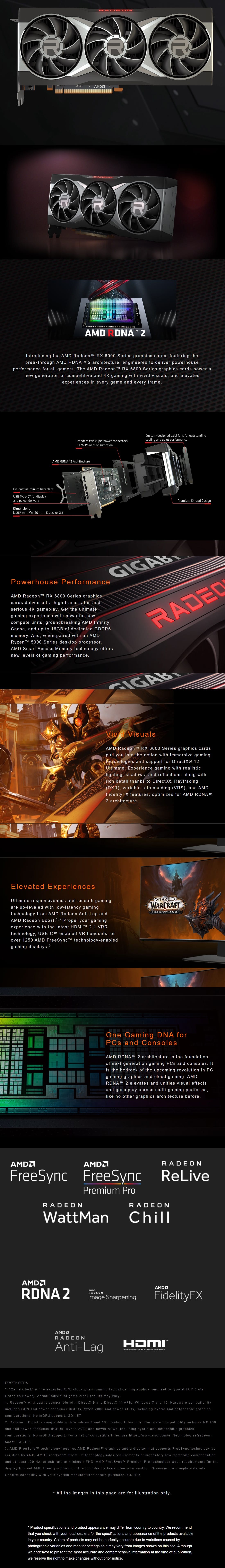 Gigabyte Radeon RX 6800 XT 16GC Graphics Card