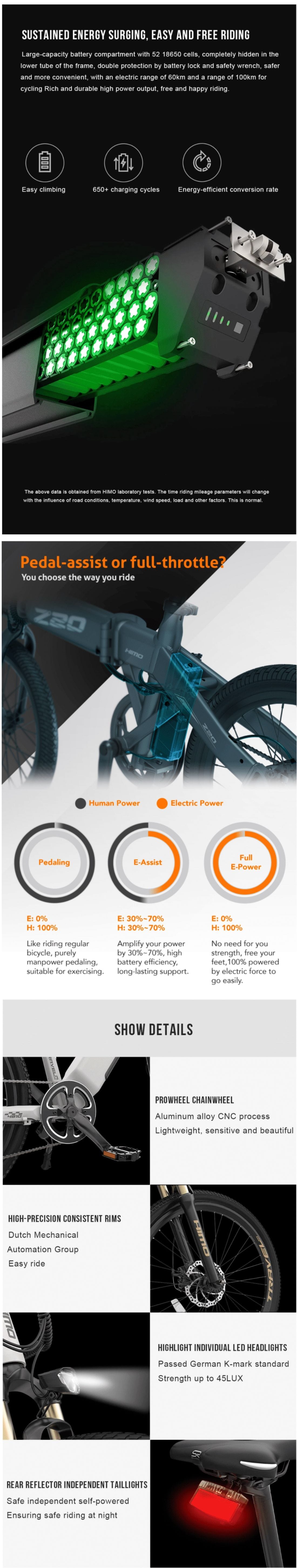 Segway C26 Himo 250W Electric Bike - White