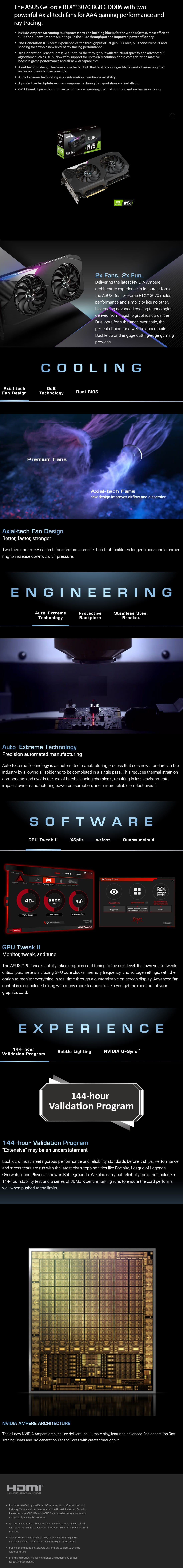 Asus Dual GeForcce RTX 3070 8GB Graphics Card | DUAL-RTX3070-8G