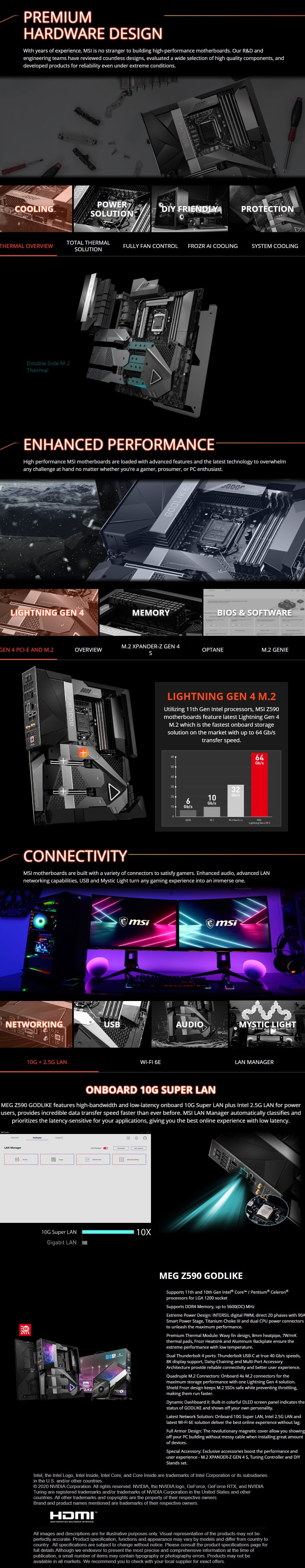 MSI MEG Z590 GODLIKE LGA 1200 E-ATX Motherboard