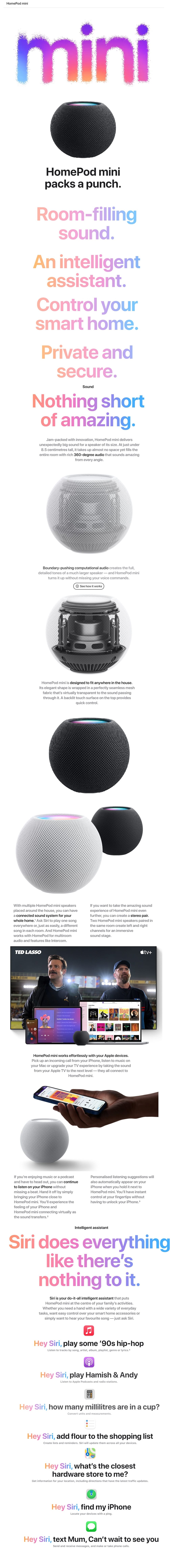Apple Home Pod Mini Space Grey