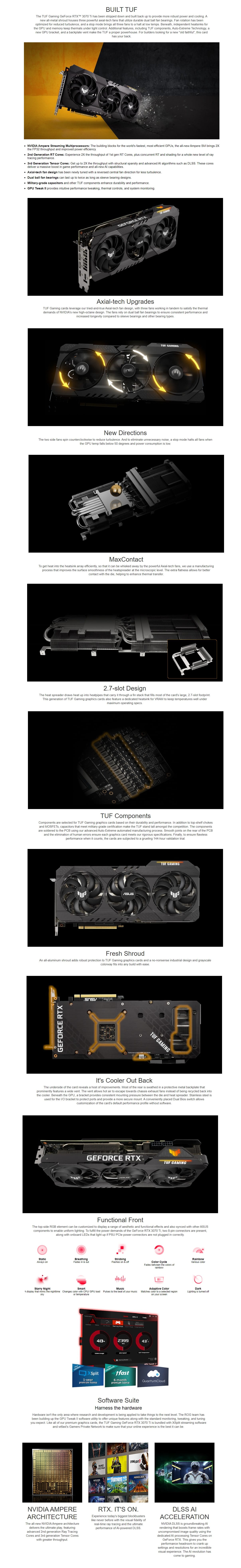 ASUS TUF Gaming GeForce RTX 3070 Ti 8G Graphics Card