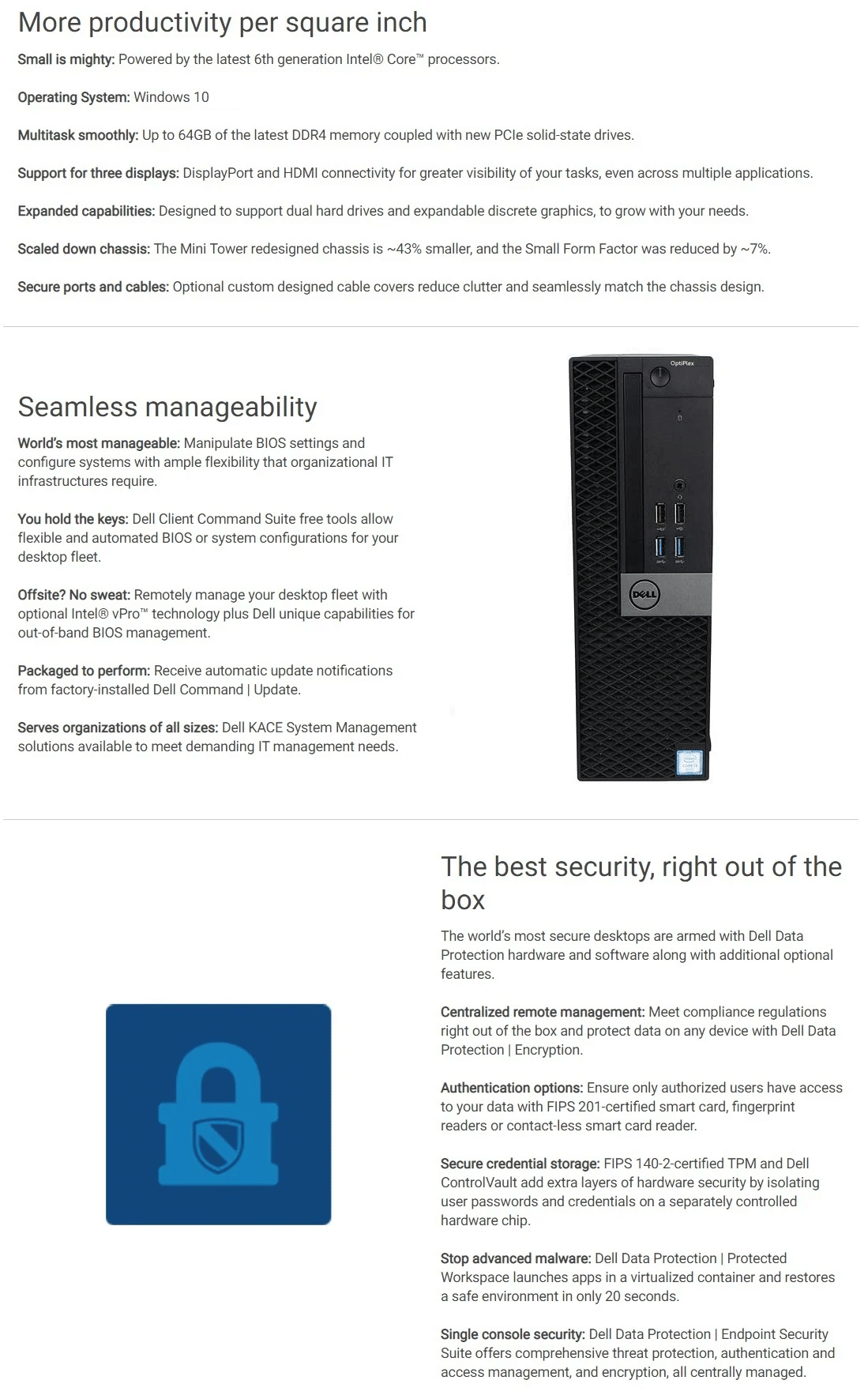 (Ex-Leased) Dell Optiplex 7040 Small Form Factor Desktop PC, i7, 16GB ...