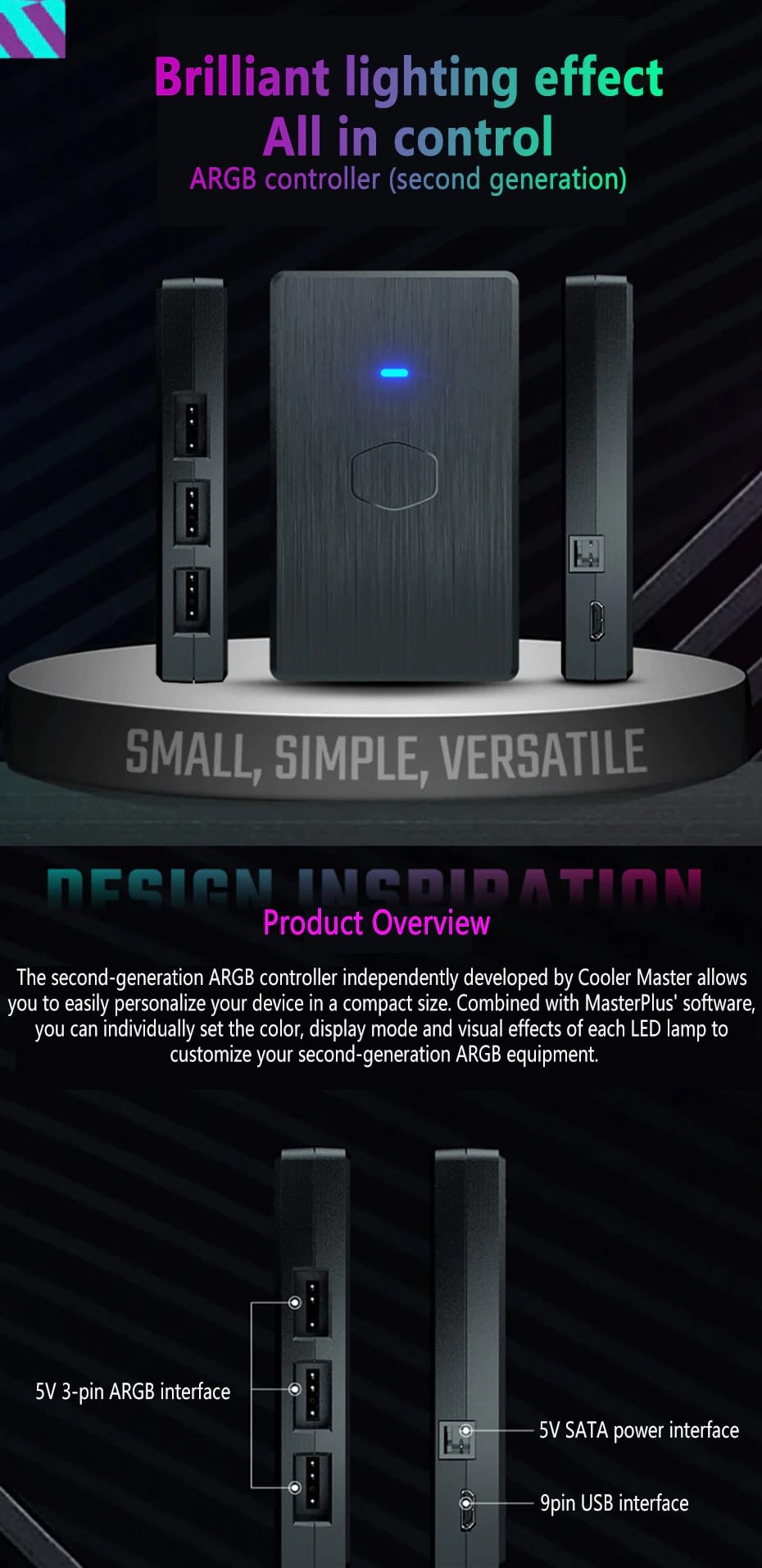 Cooler Master Gen 2 ARGB LED Controller