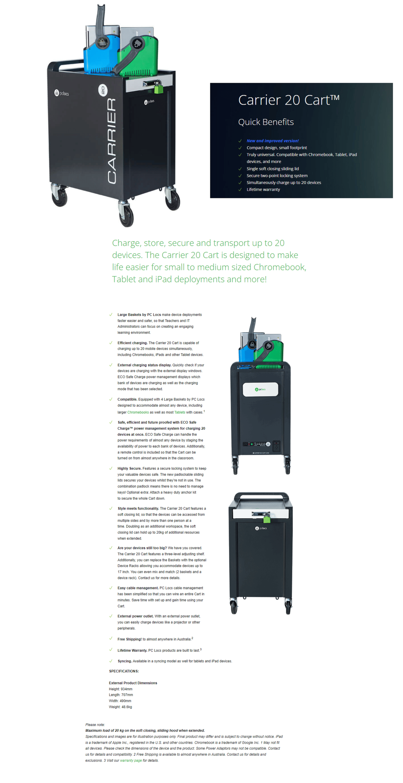 PC Locs Carrier 20 Cart