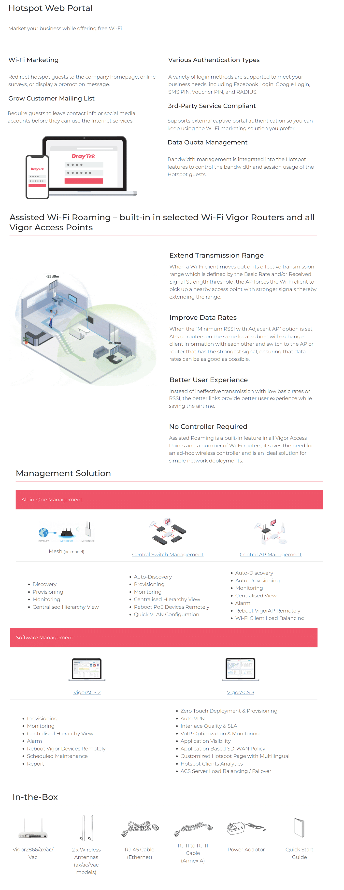DrayTek Vigor 2866ac AC1200 Multi-WAN G.fast/VDSL2 Supervectoring Modem ...