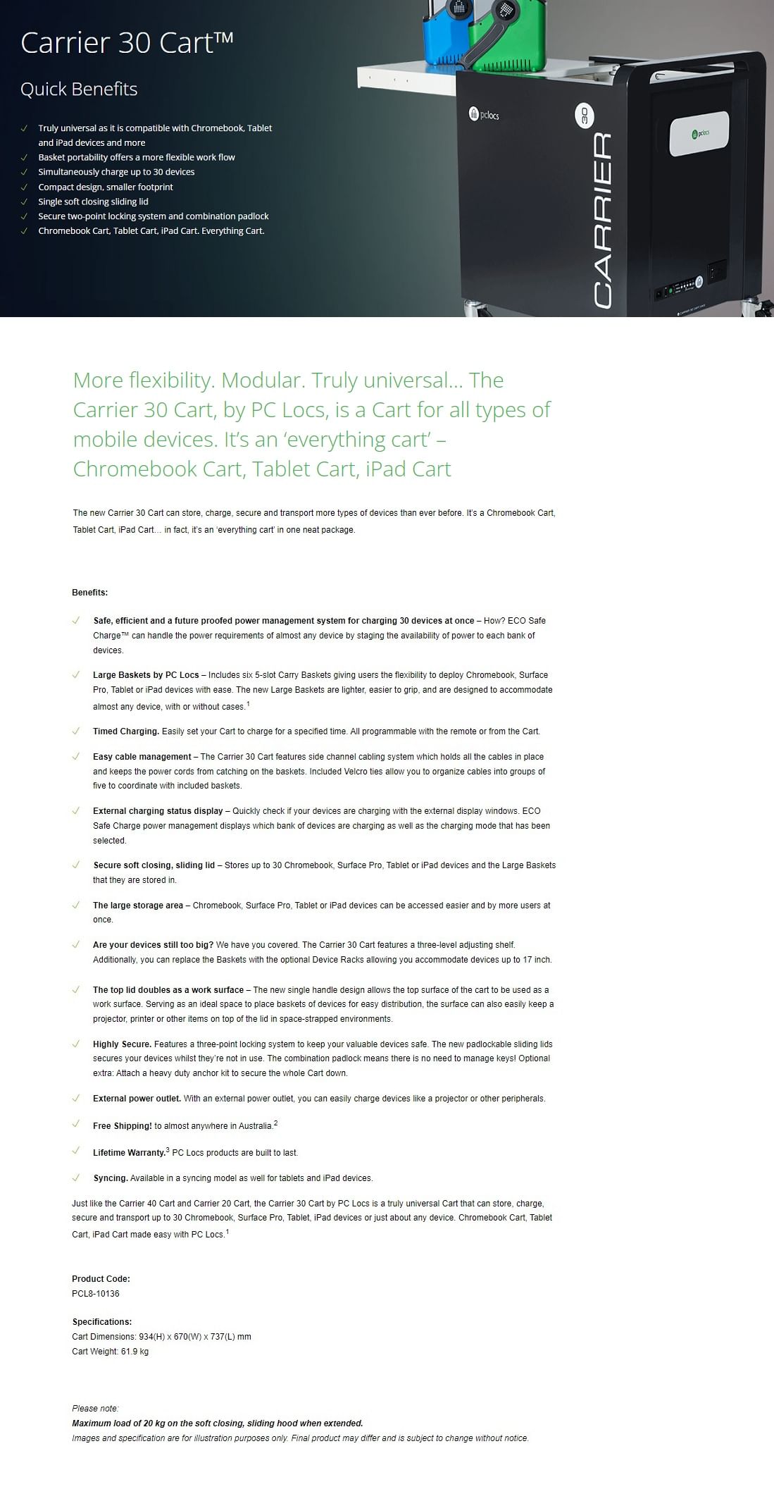 PC Locs Carrier 30 Cart