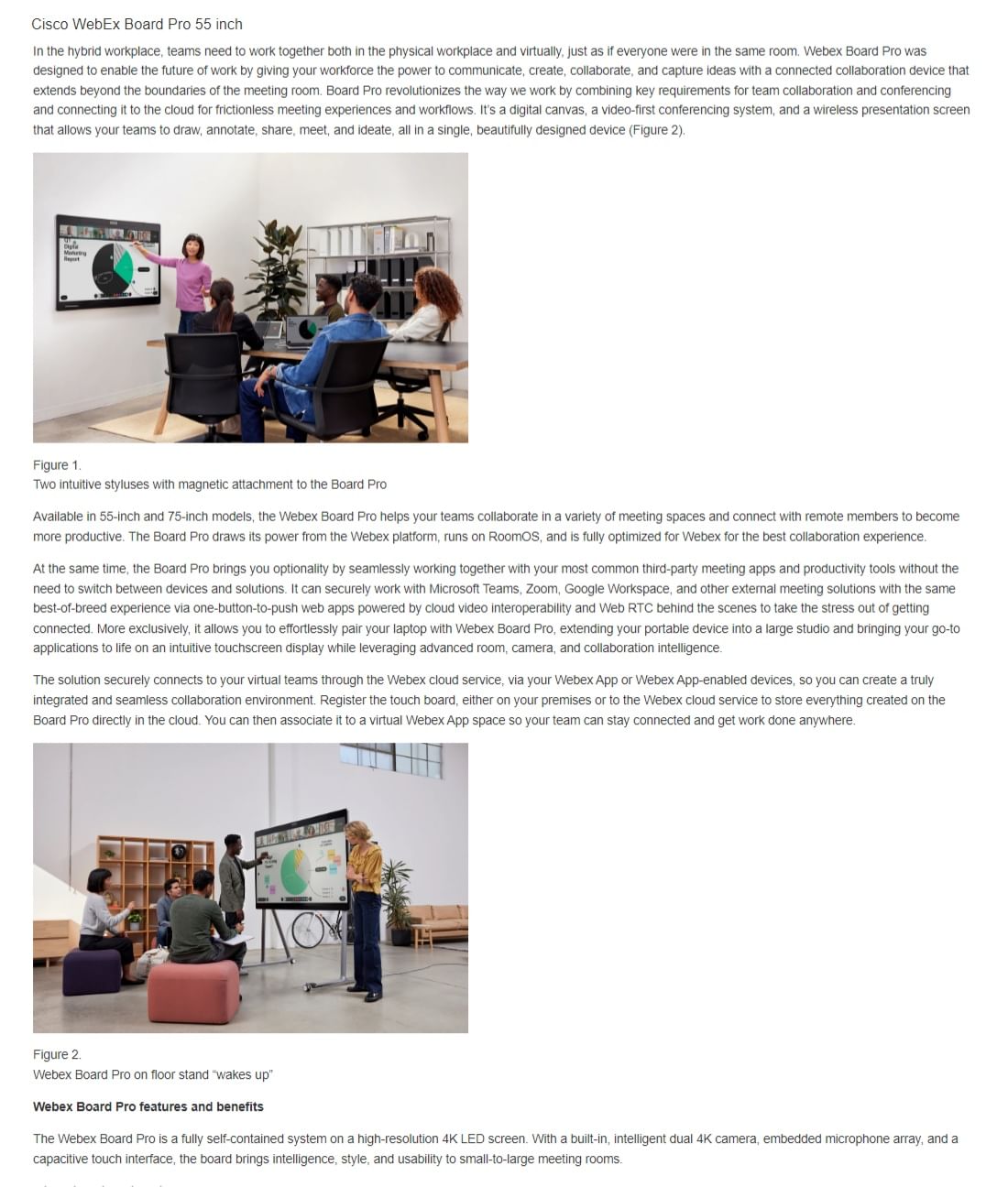 Cisco Webex Board Pro 55