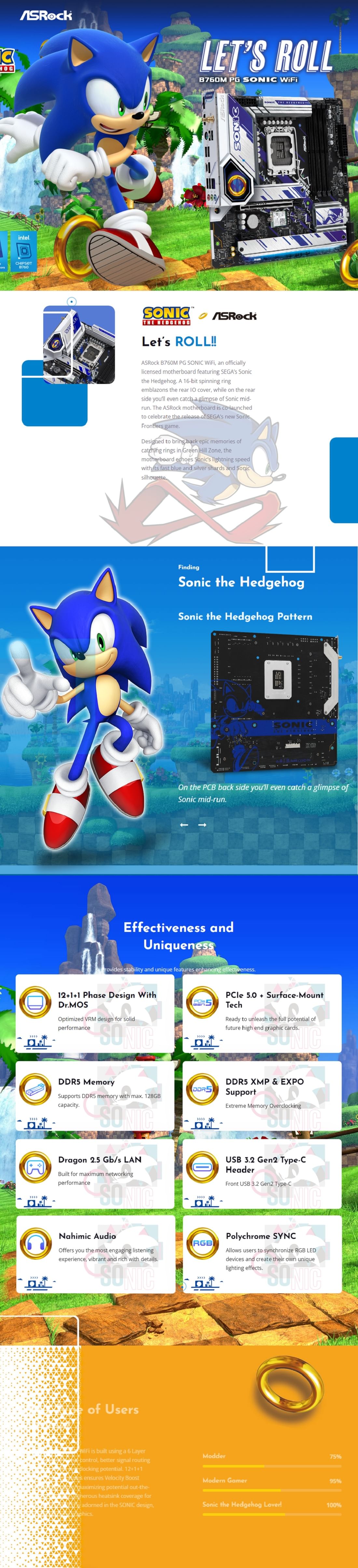 AsRock B760M PG SONIC WIFI Micro ATX Motherboard