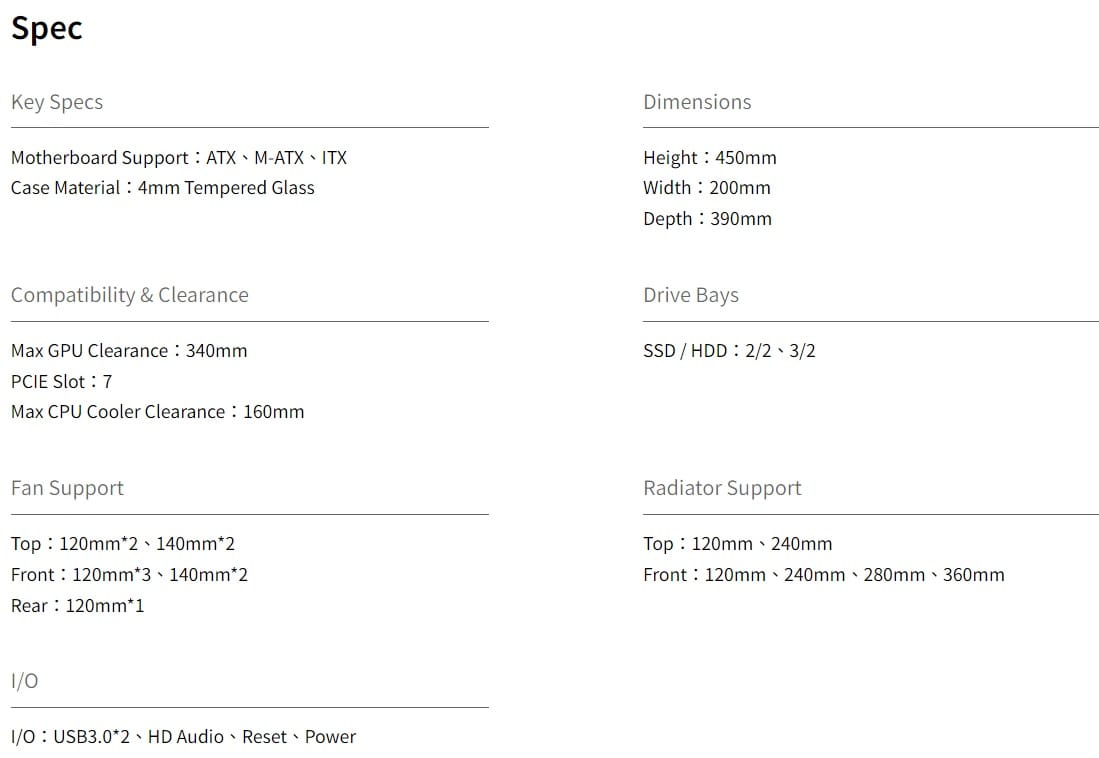 Darkflash DK352 PC Case Tempered Glass ATX With 4xARGB Fans - Black