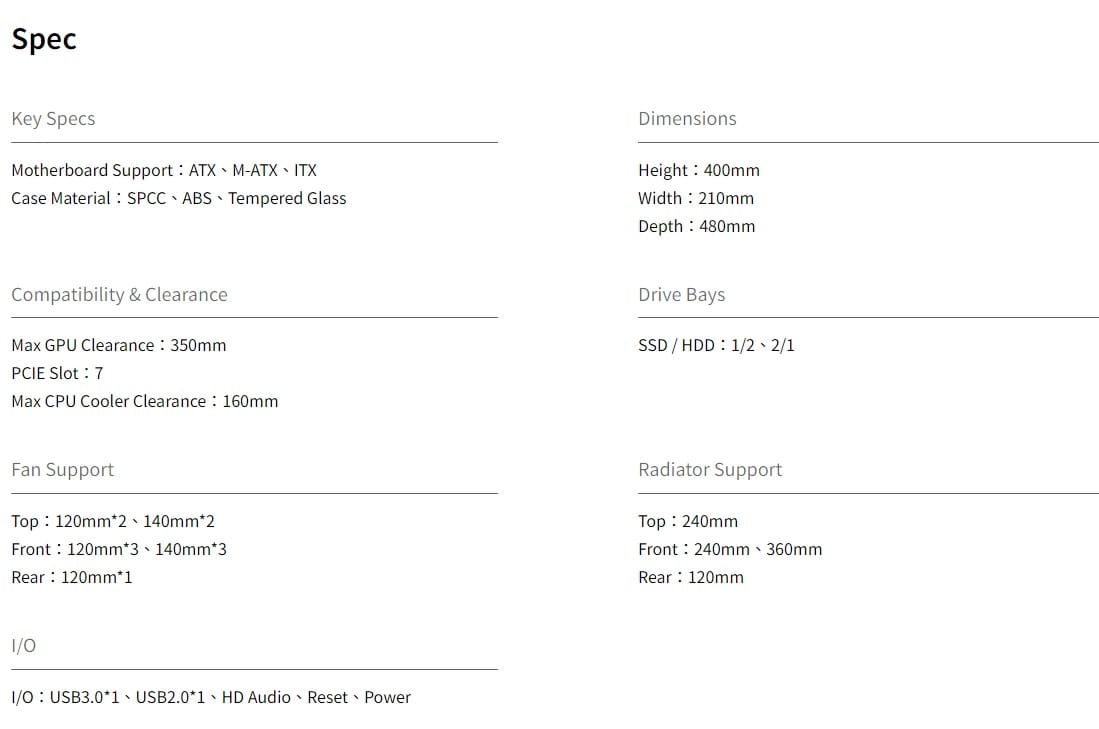 Darkflash DK361 PC Case Tempered Glass ATX With 4xARGB Fans - Black