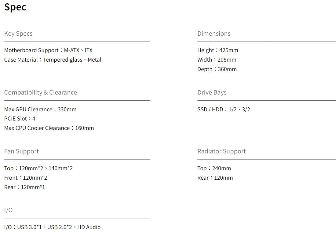 Dark Flash DLM22 PC Case Tempered Glass Micro-ATX - Black