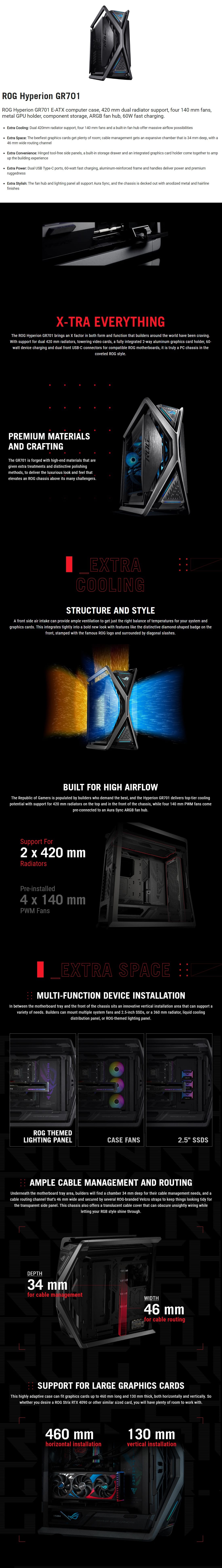 Asus GR701 ROG Hyperion E-ATX Full Tower Case