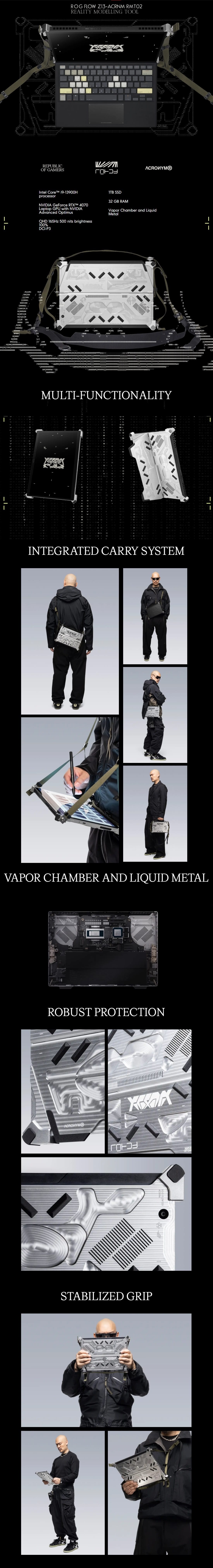 Asus ROG Flow Z13 13.4" WQXGA Touchscreen, i9-13900H, 32GB RAM, 1TB SSD ...