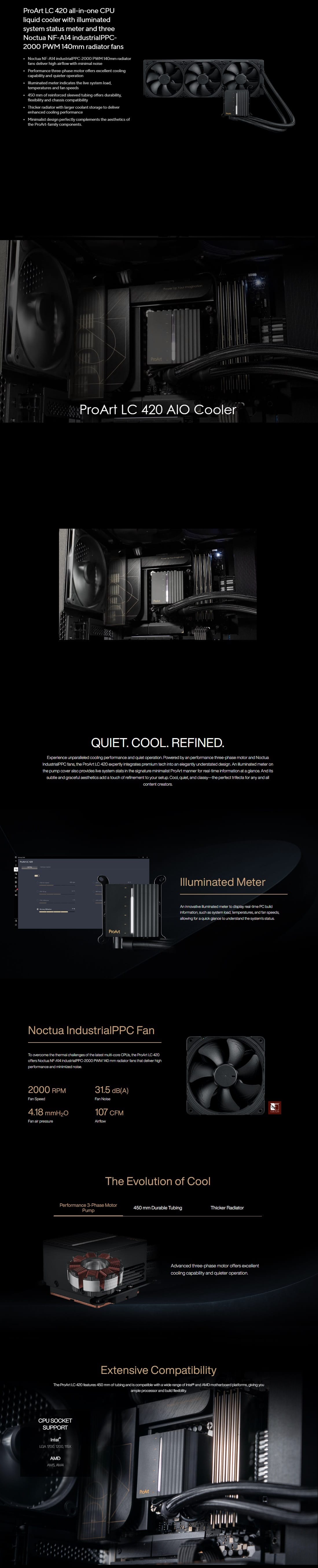 ASUS ProArt LC 420 All-in-one CPU Liquid Cooler