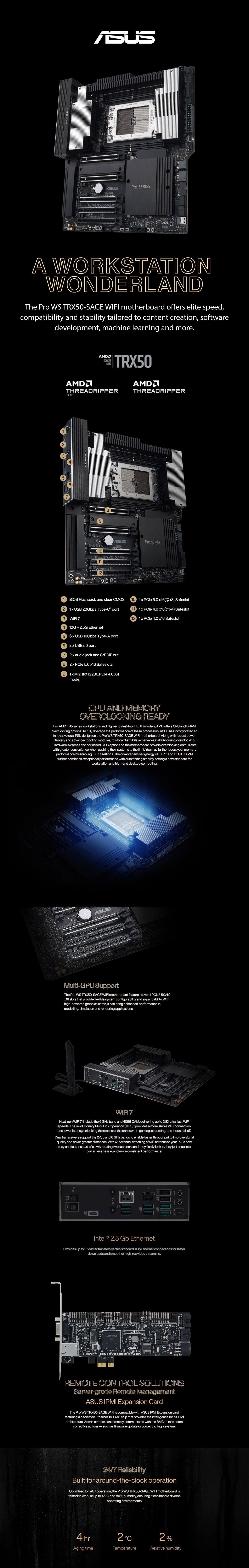 AMD Threadripper Pro 9975Wx 32 Cores CPU With TRx50 Sage 512GB ECC ...