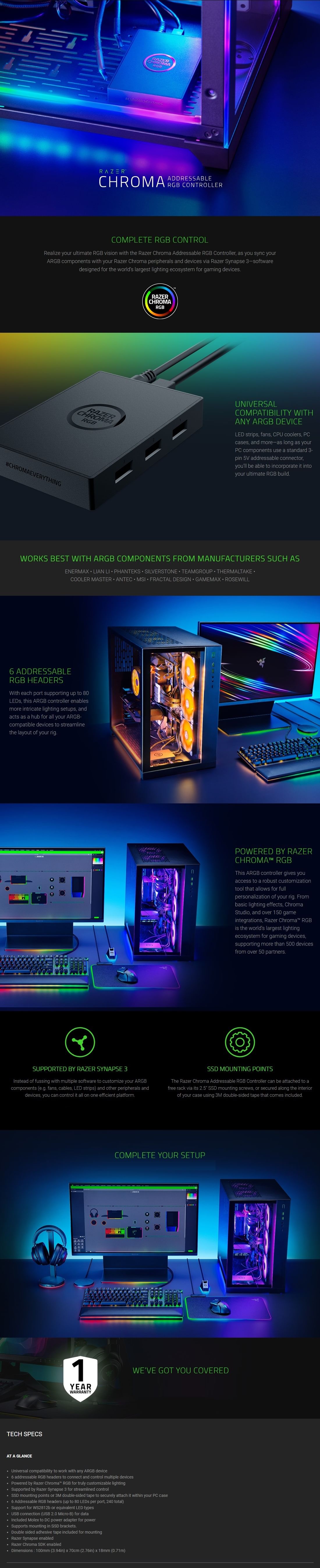 Razer Chroma Addressable RGB Controller